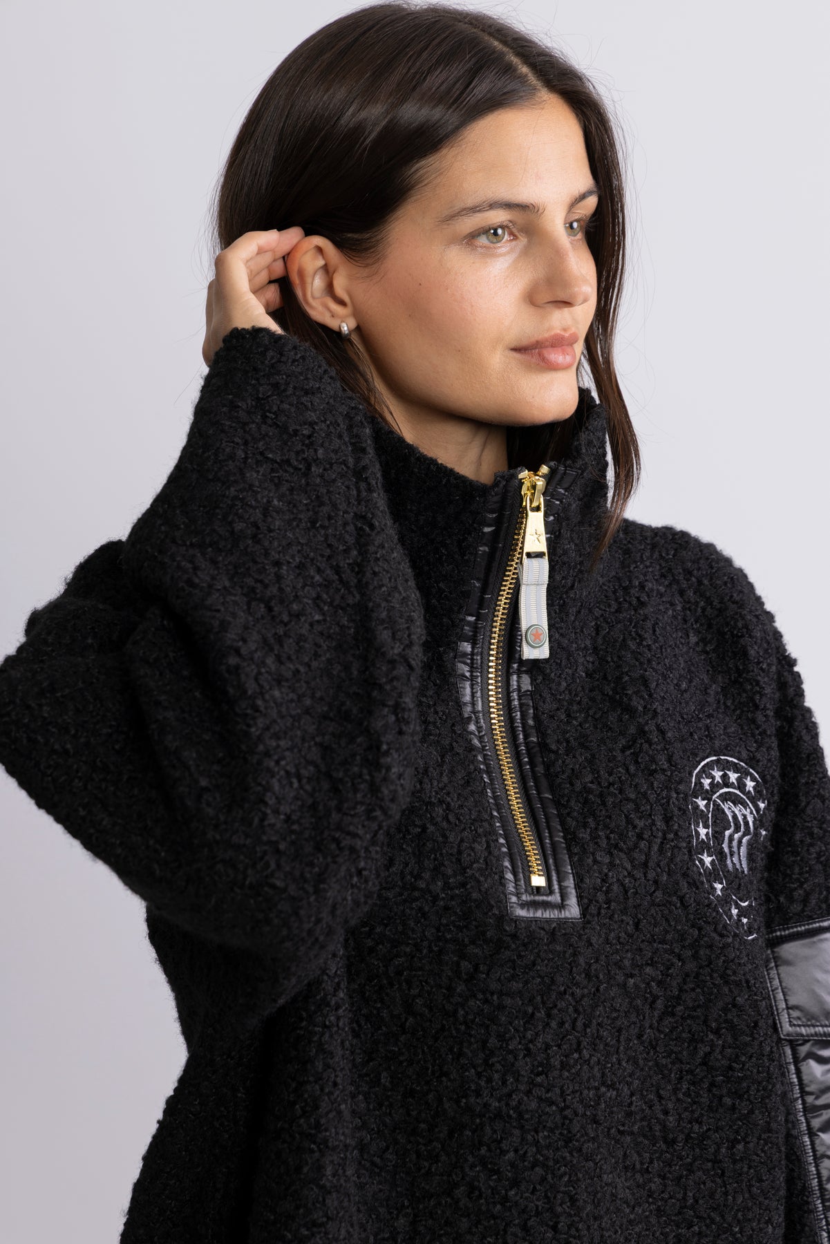 C.A.Y.A - Gensere - Nini Half Zip - Black - Villoid