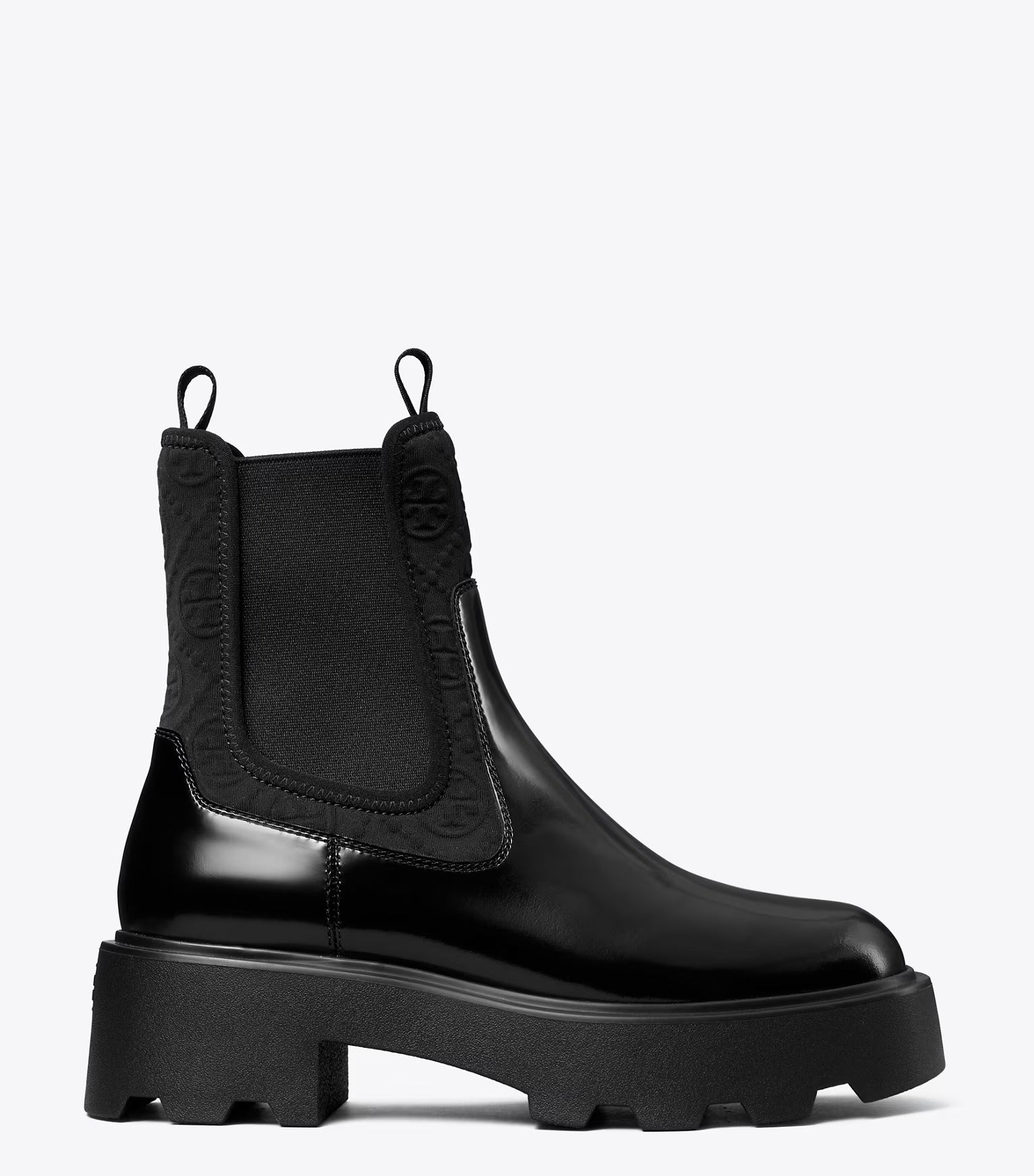 Tory Burch - Sko - T Monogram Lug Chelsea Boot 65MM - Perfect Black ...