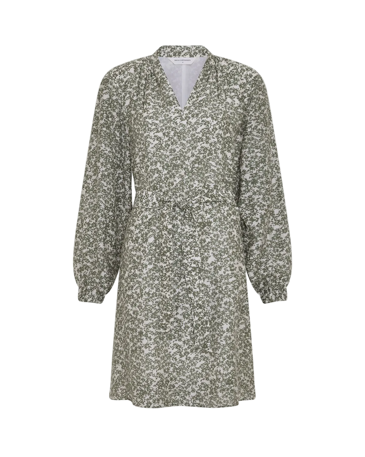 Moss Copenhagen - Kjoler - Seraphina V Dress Aop - Egret Flower - Villoid