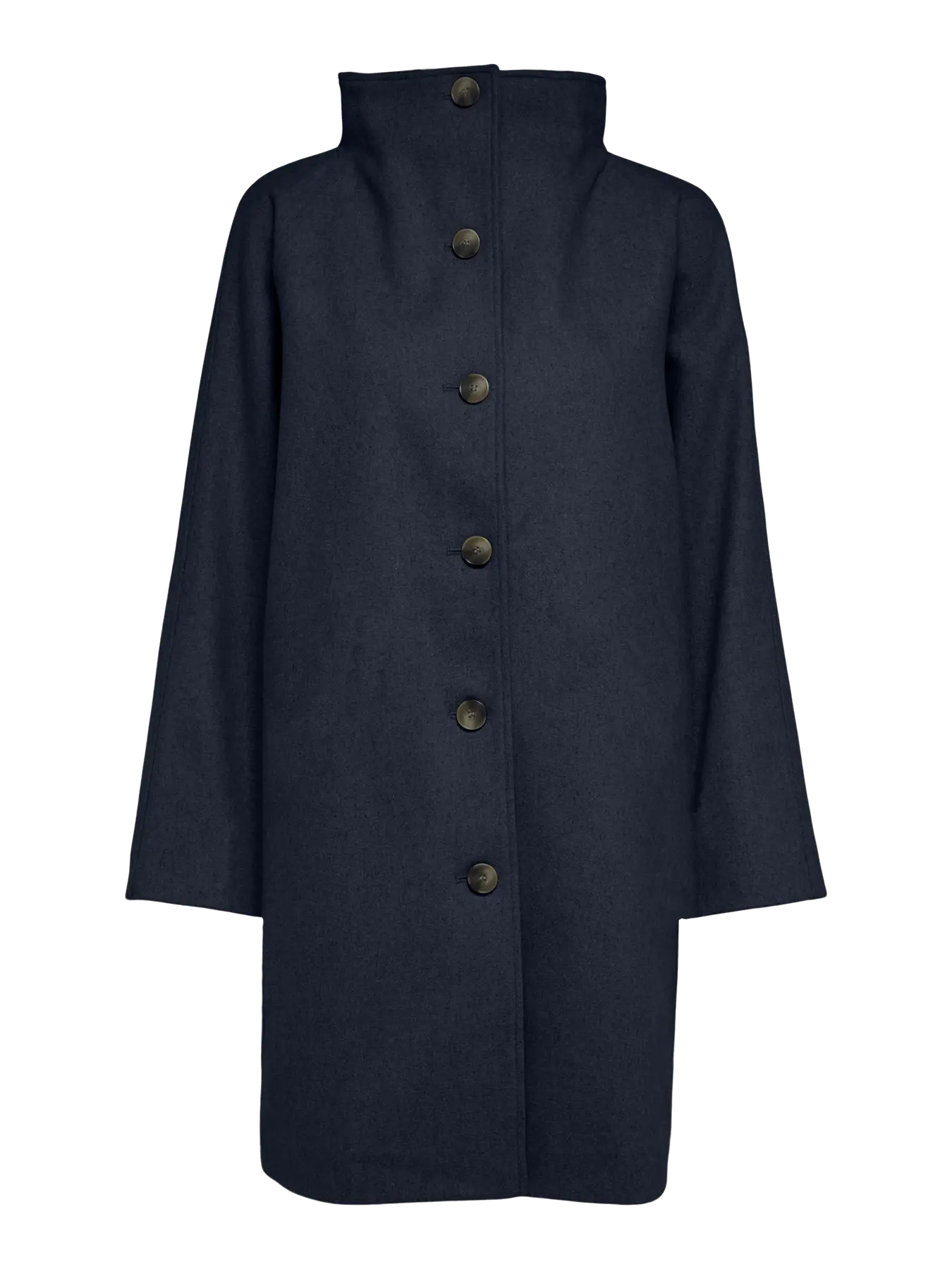 Selected Femme - Jakker - Vinni Wool Blend Coat - Dark Sapphire - Villoid