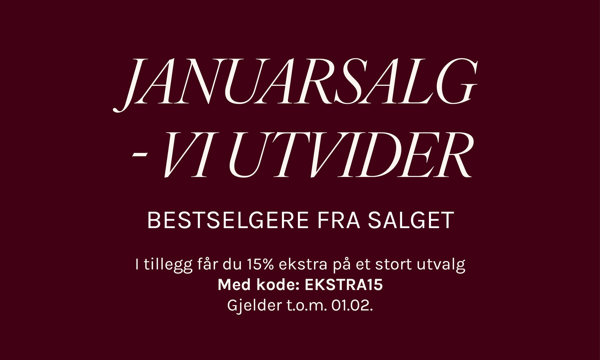 Januarsalg - Bestselgere | Shop hos Villoid