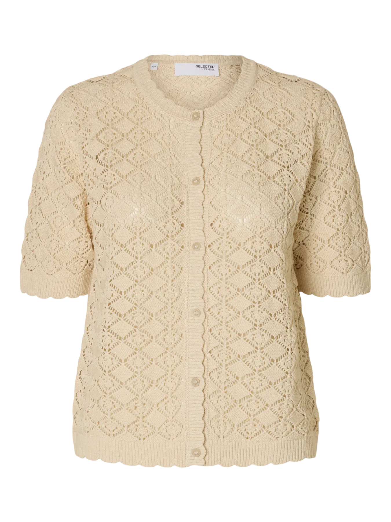 Selected Femme - Gensere - Sofia 2/4 Knit Cardigan - Birch - Villoid