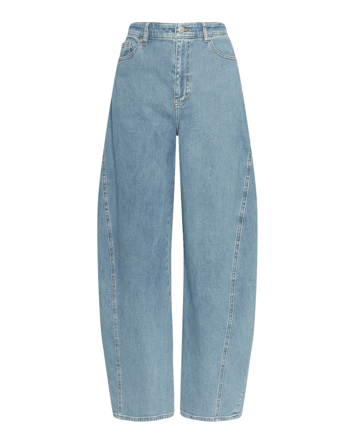 Moss Copenhagen - Jeans - Kobane Tua Barrel Jeans - Light Blue Wash ...