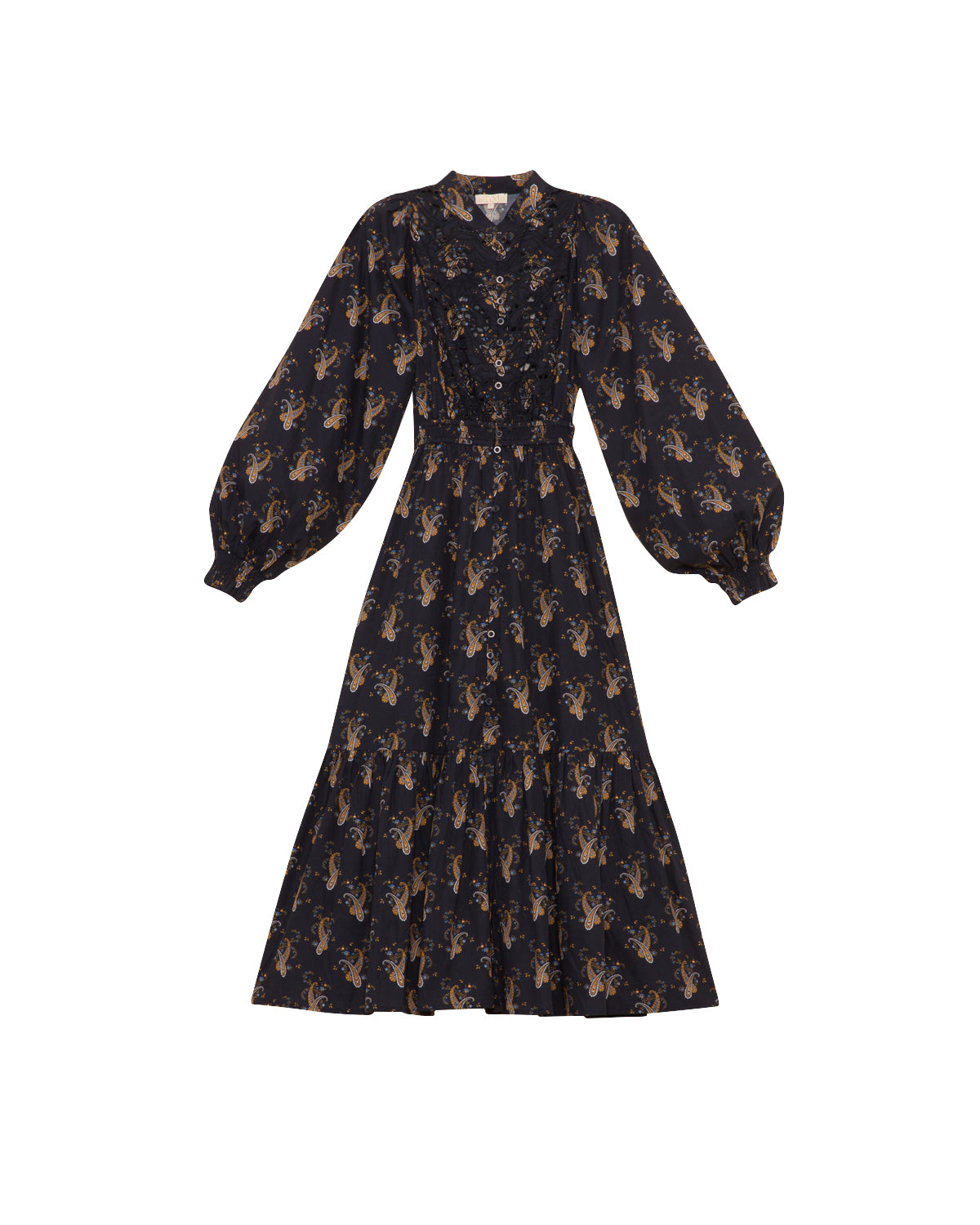 byTiMo - Kjoler - Poplin Smocking Dress - Midnight Paisley - Villoid