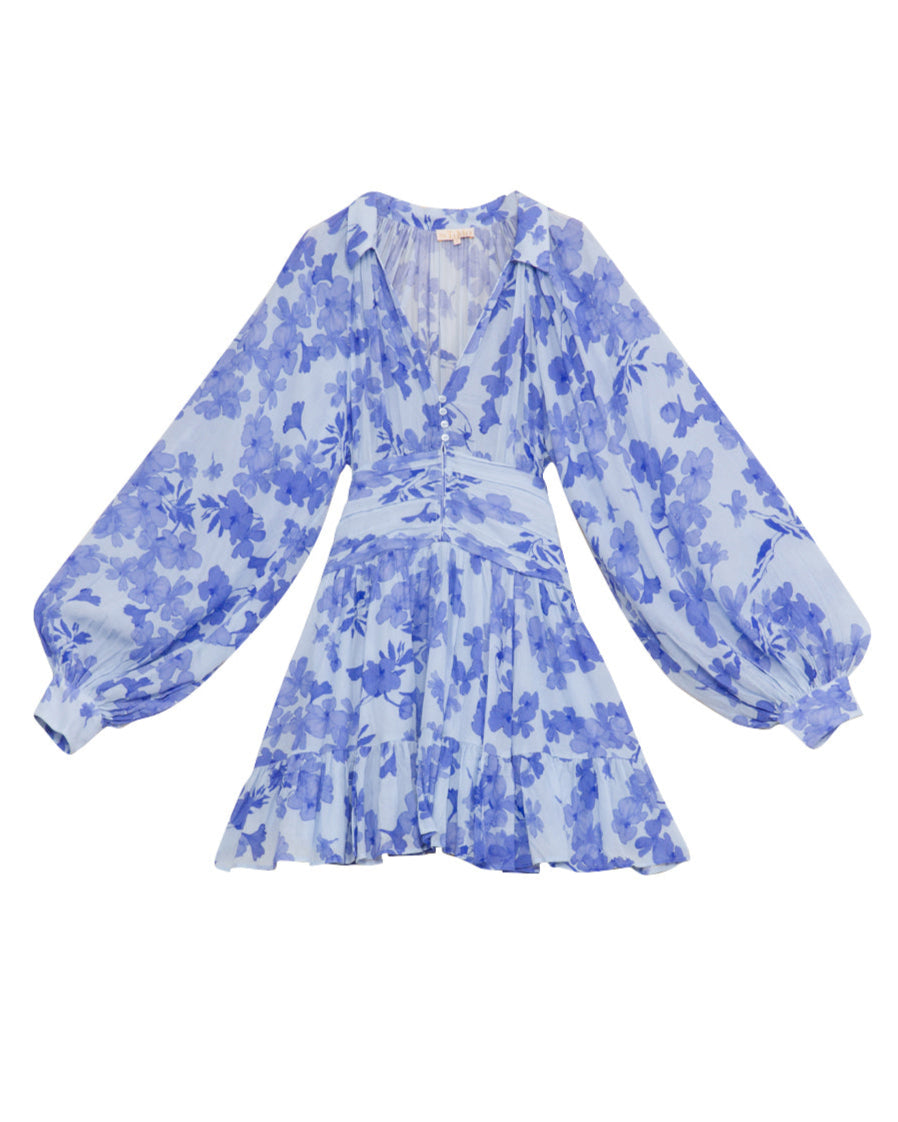 byTiMo - Kjoler - Chiffon Mini Dress - Skye Blue - Villoid