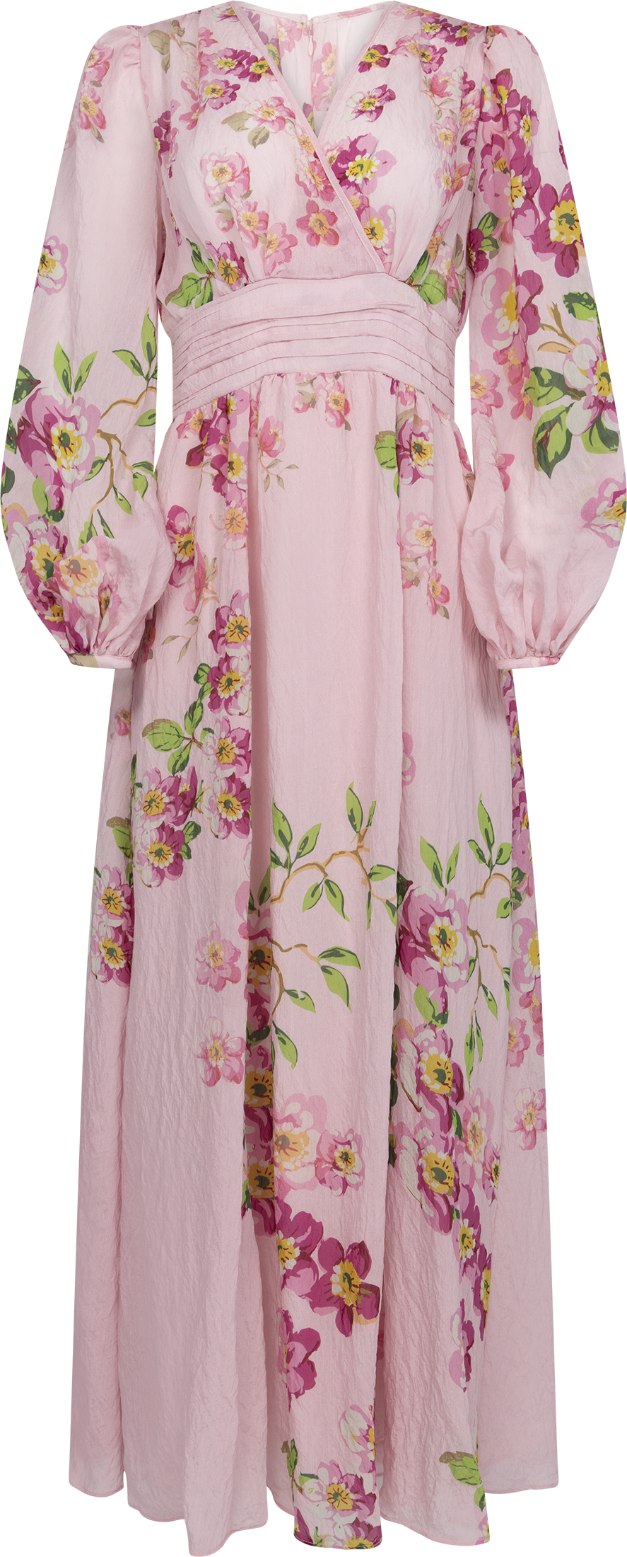 byTiMo - Kjoler - Viscose V-Neck Dress - Cherry Blossom - Villoid