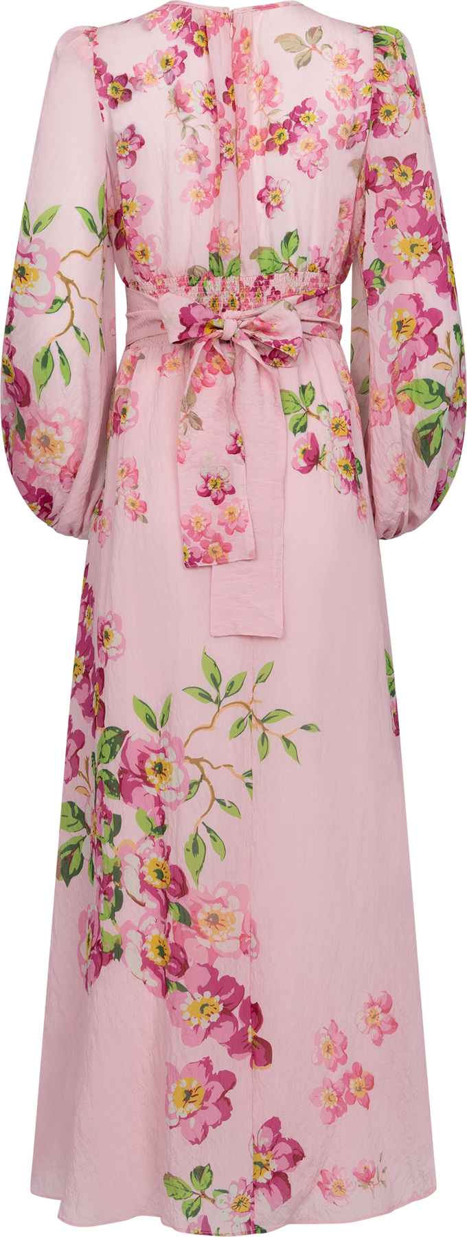 byTiMo - Kjoler - Viscose V-Neck Dress - Cherry Blossom - Villoid