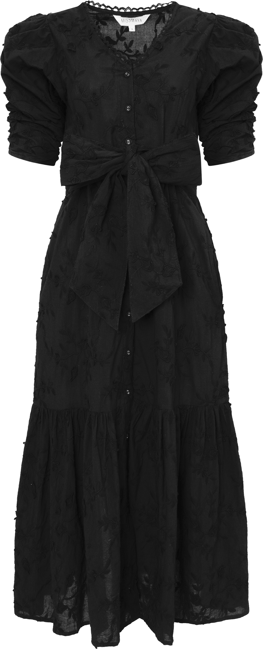 MISSMAYA - Kjoler - Sylvie Dress - Matte Black - Villoid