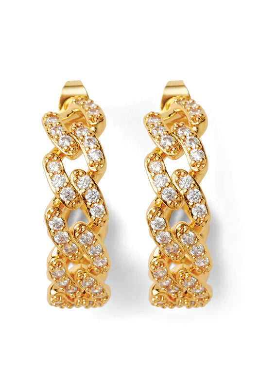 Crystal Haze - Smykker - Mexican Chain Hoops - Clear - Villoid