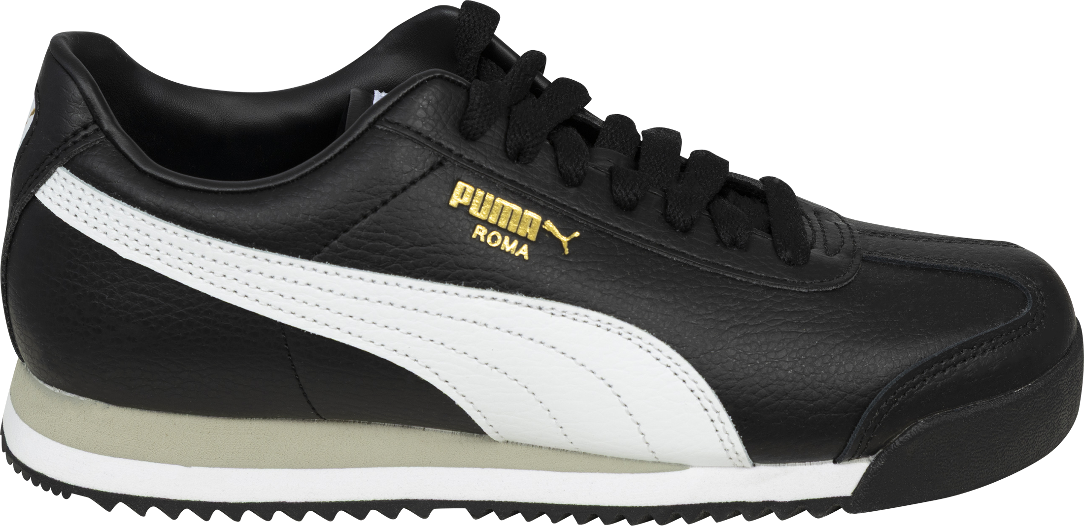 Puma - Sko - Roma 24 Standard - Puma Black-Puma White-Smokey Gray - Villoid