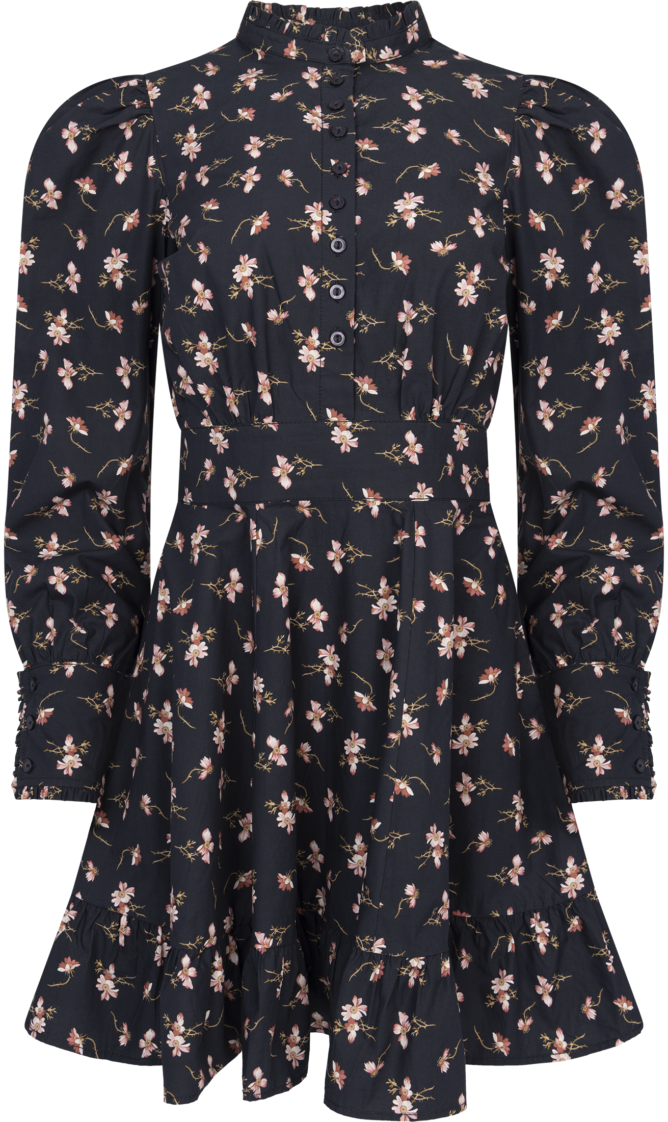 byTiMo - Kjoler - Poplin Mini Dress - Petals - Villoid