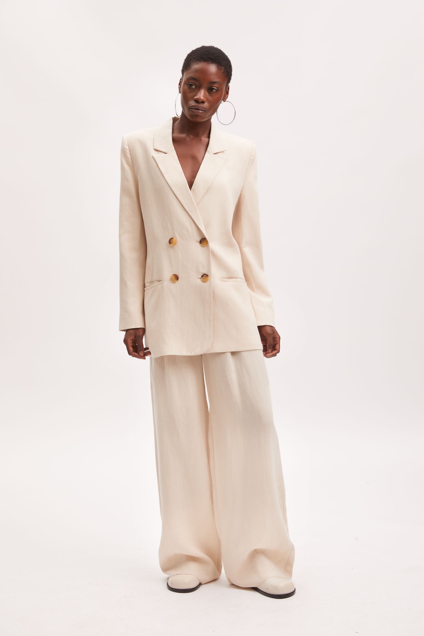 PaulaGZ Linen Blazer - Ancient Scroll – VILLOID