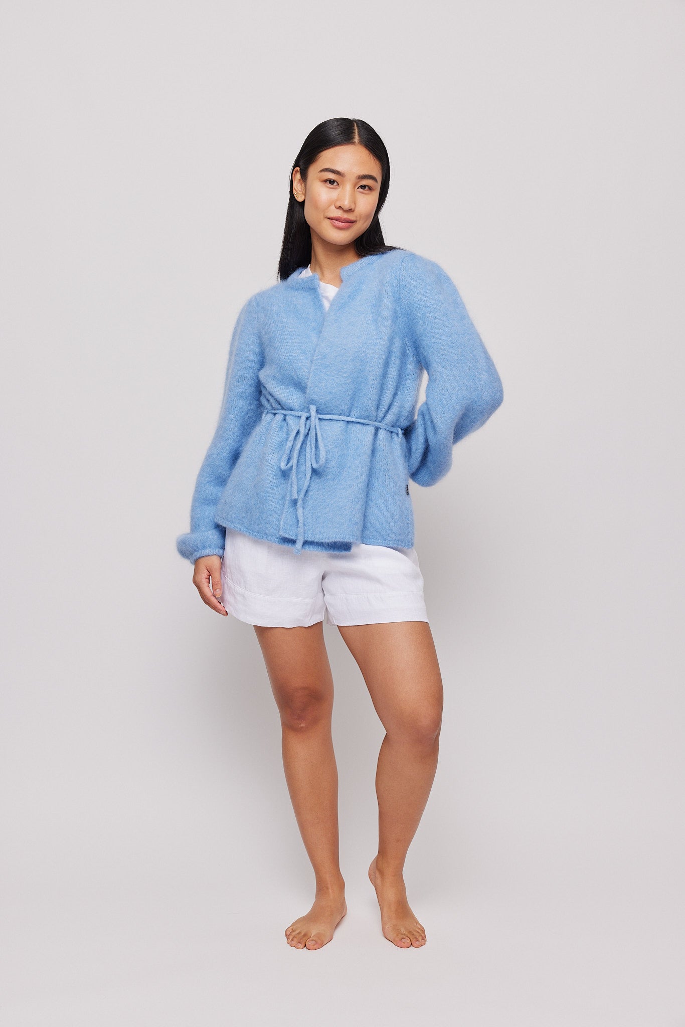 Fredrikke Chunky Cardigan - Dusty Blue – VILLOID