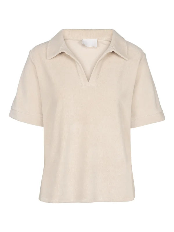 Ella & il - T-skjorter & topper - Tessa Terry Tee - Beige - Villoid