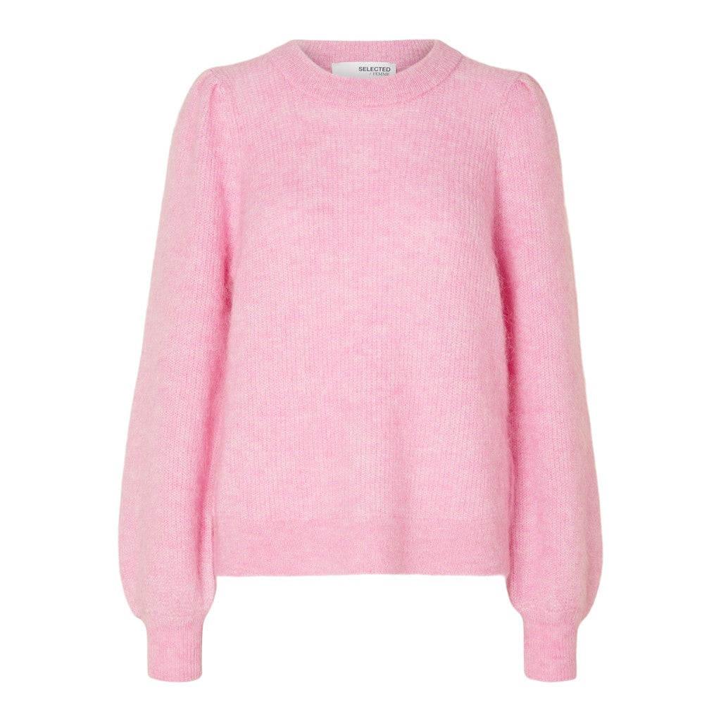 Selected Femme - Gensere - Mola Mia Ls Knit O-Neck - Moonlite Mauve ...