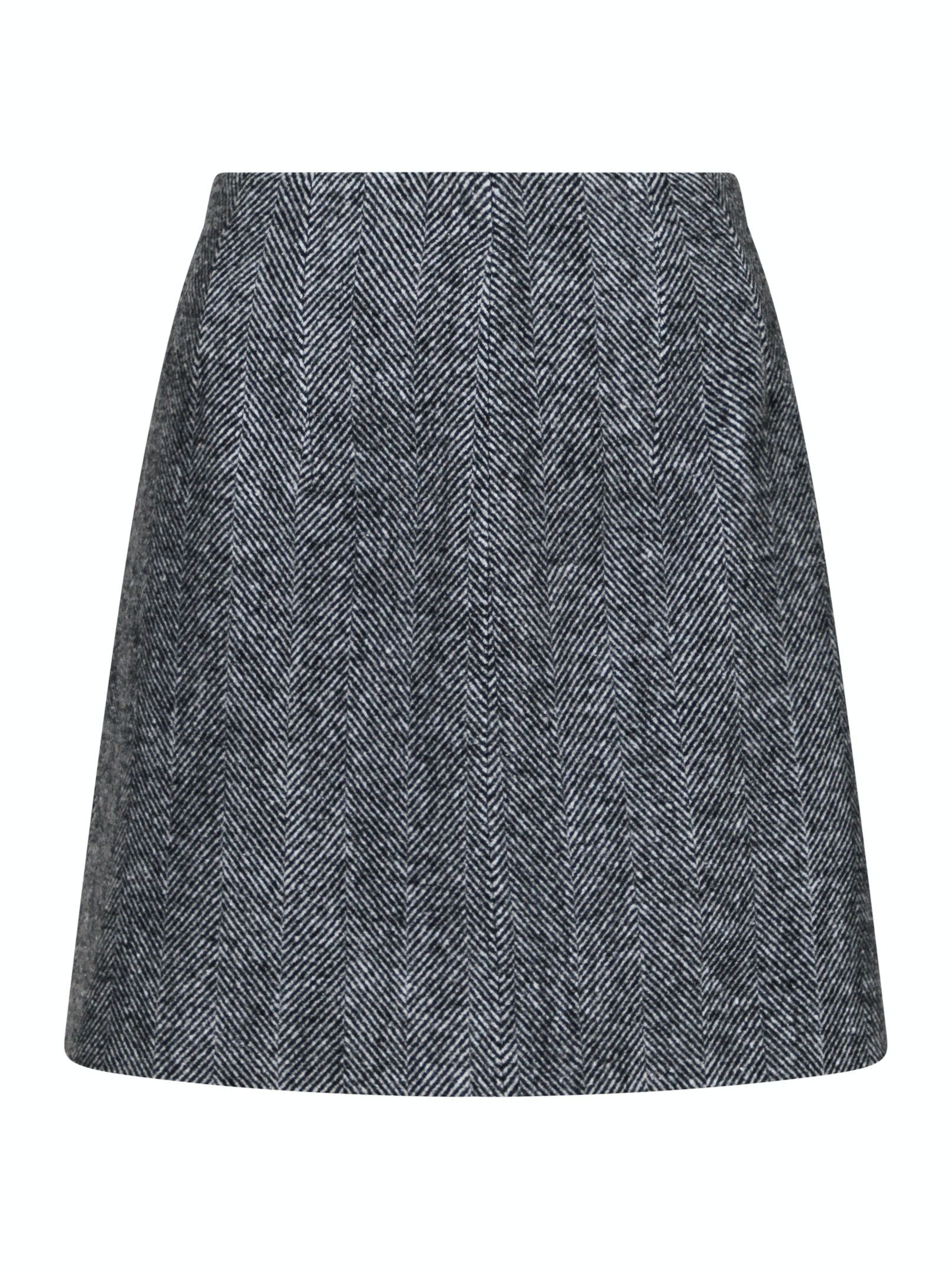 Neo Noir - Skjørt - Helmine Herringbone Skirt - Black - Villoid