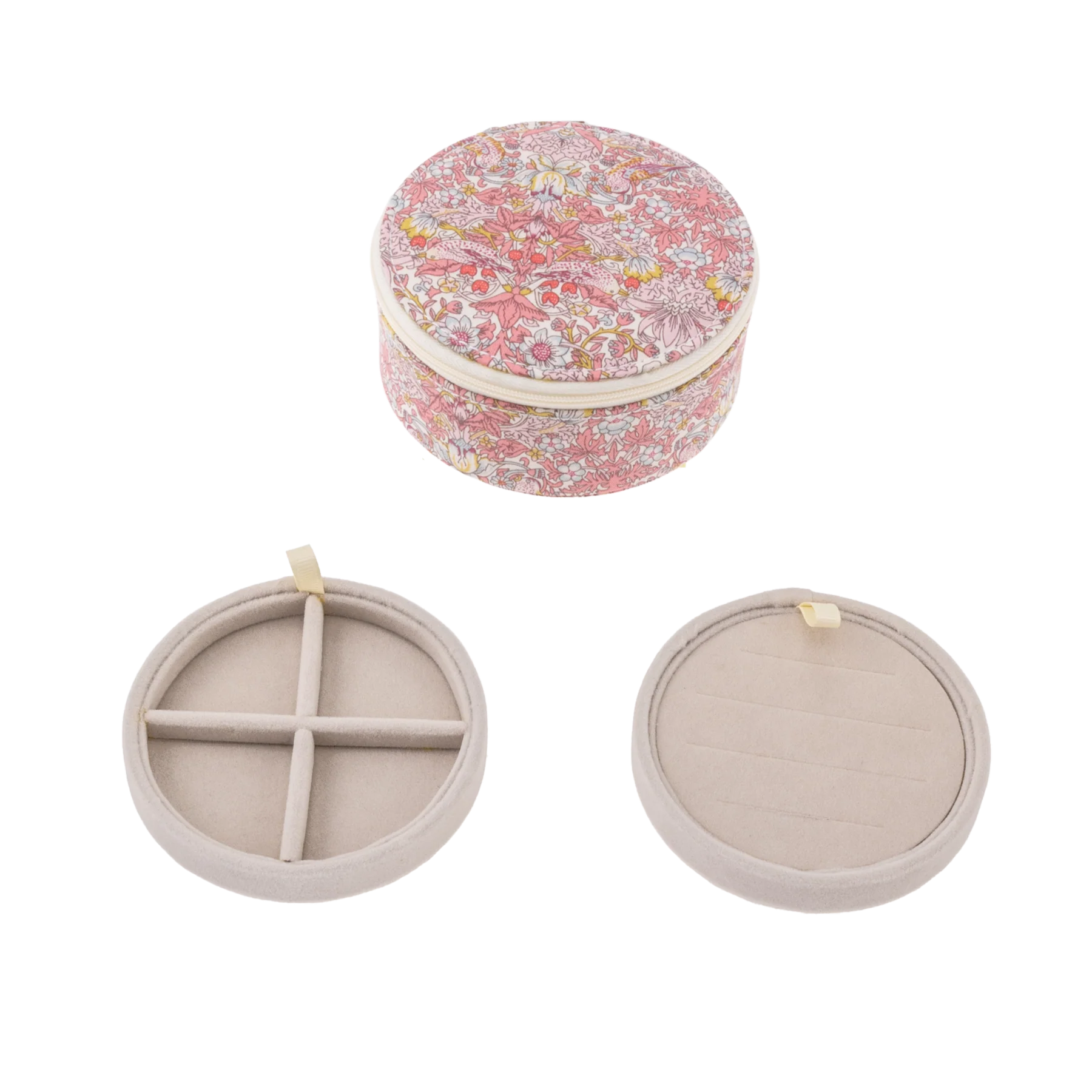 Bon Dep - Tilbehør - Jewelry Box Round Mw Liberty - Strawberry Pink ...