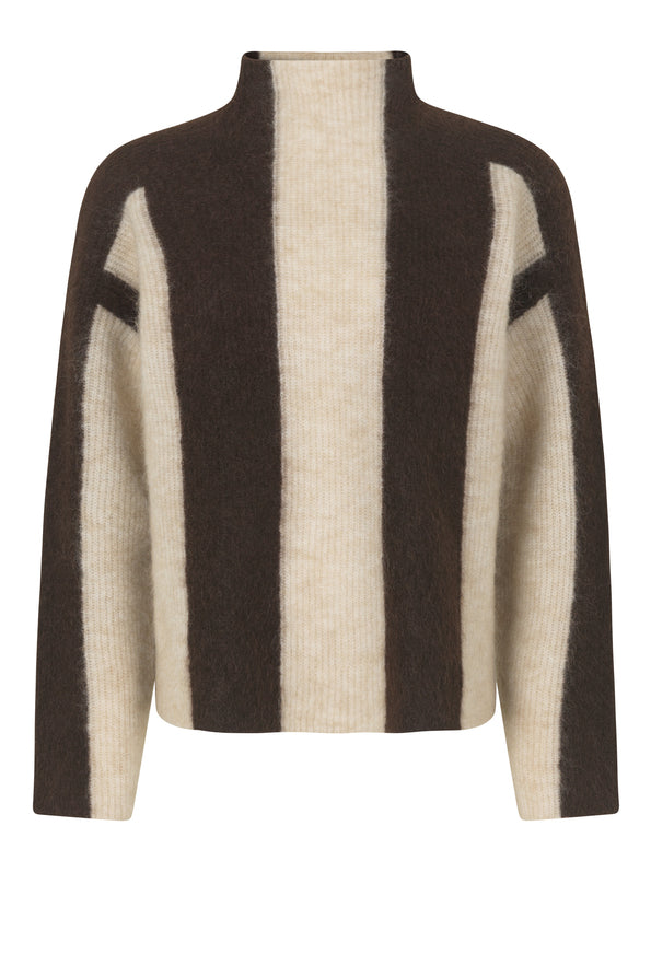 Second Female - Gensere - Hertha Knit T-Neck - Molé - Villoid