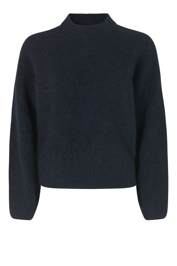 Second Female - Gensere - Brookline Knit New O-Neck - Eclipse - Villoid