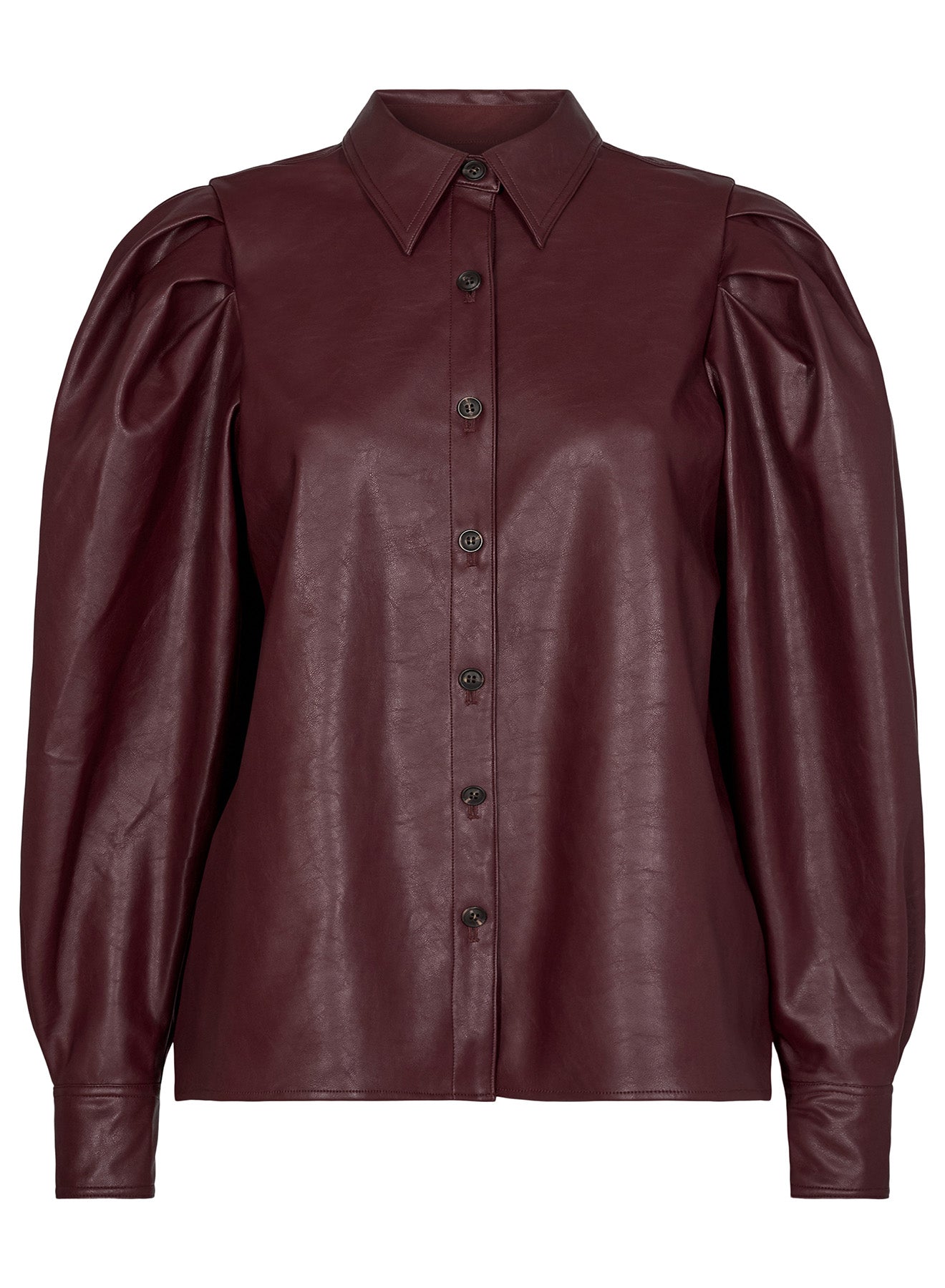Marie Sleeve Blouse - Burgundy – VILLOID