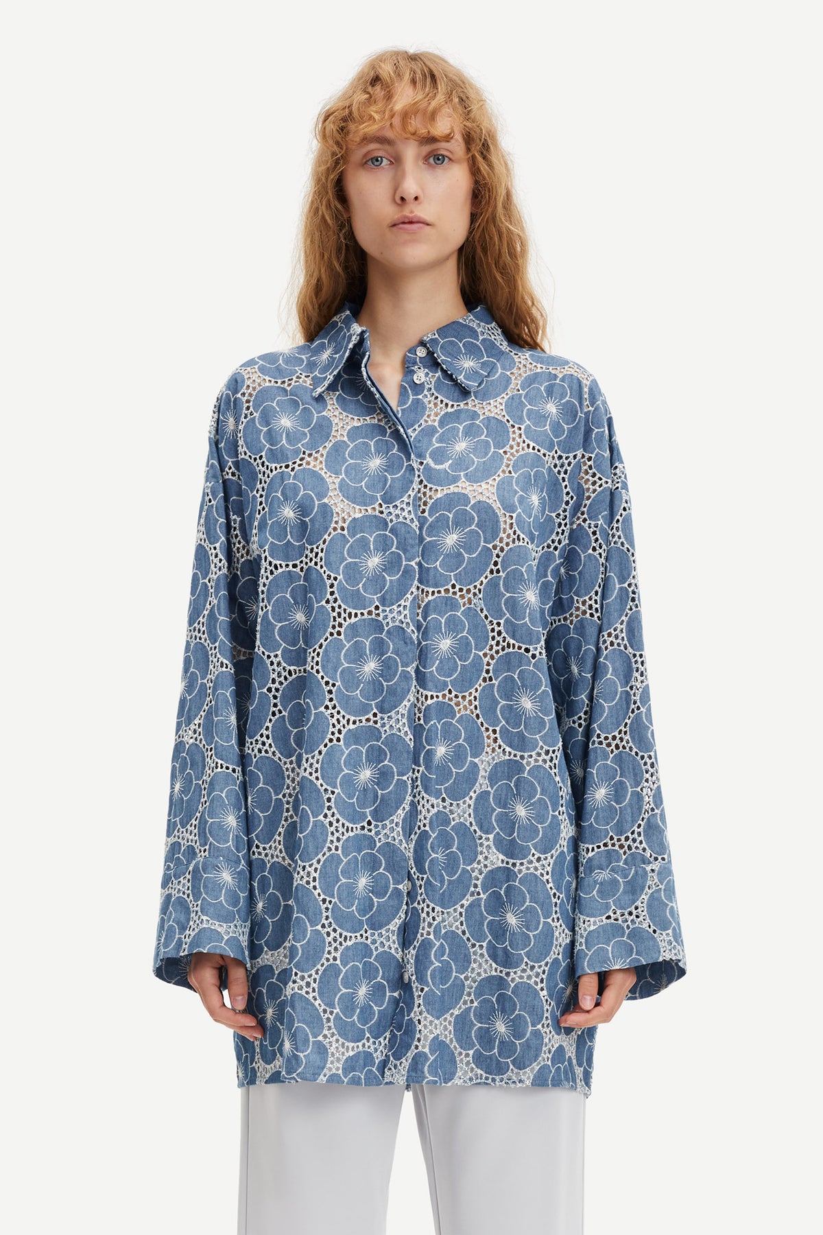 Samsøe Samsøe - Bluser & skjorter - Jimea Shirt 14215 - Blue Flower ...
