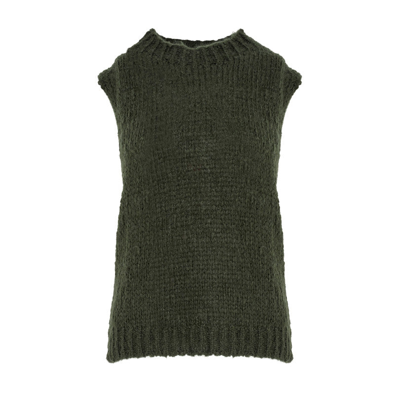 Noella - Gensere - Kala Vest Wool - Olive - Villoid