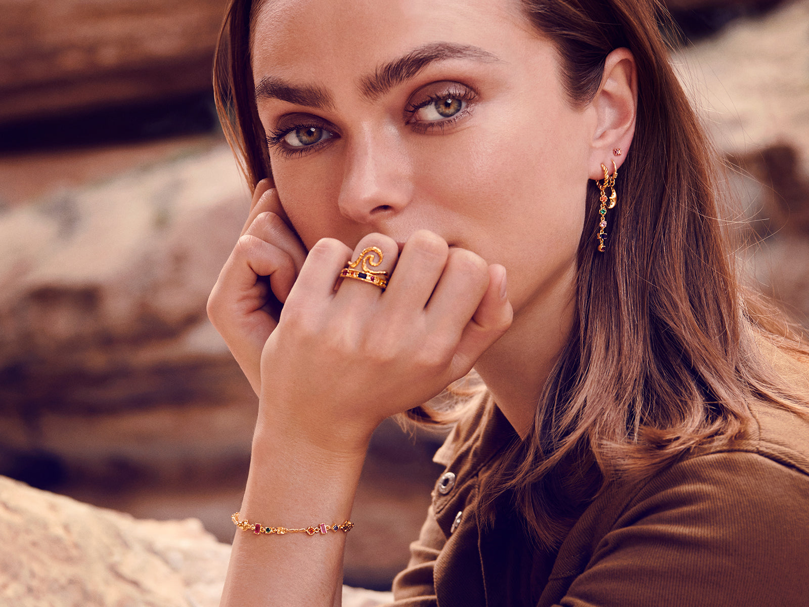 Maanesten - Smykker - Tenna Bracelet - Gold - Villoid