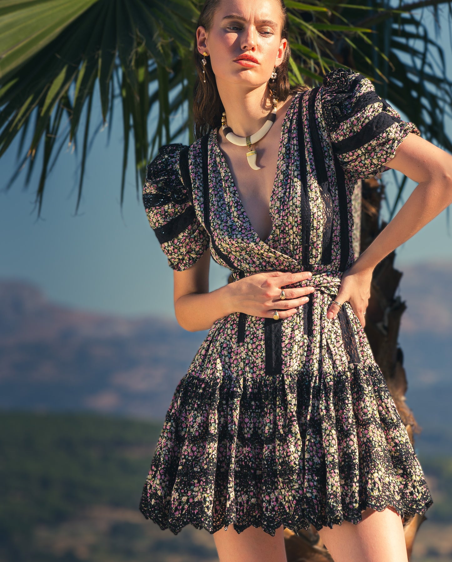 RAVN RAVN - Kjoler - Shanni Dress - Black Print - Villoid