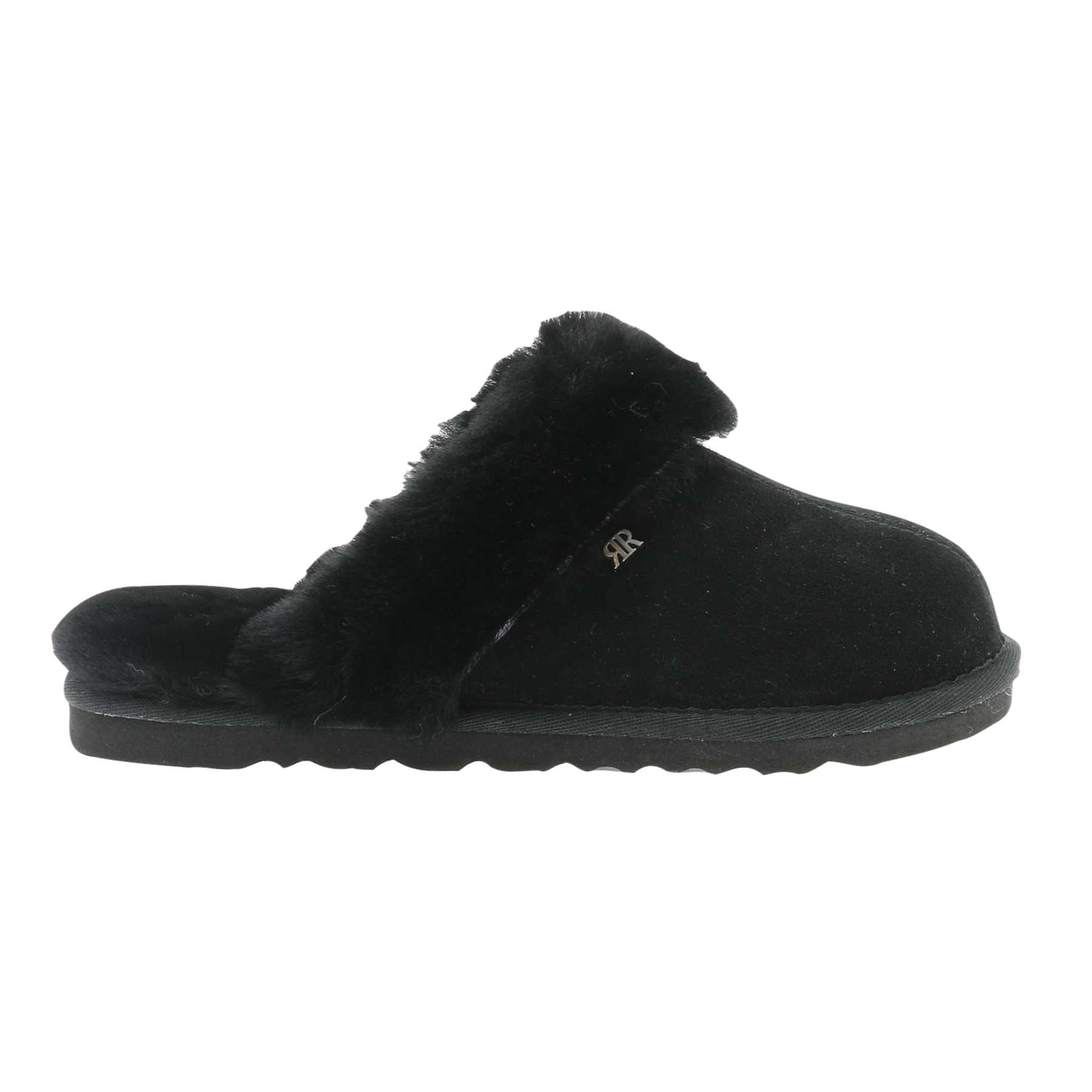 Roberto Rosso - Sko - Sheepskin Slipper - Black - Villoid