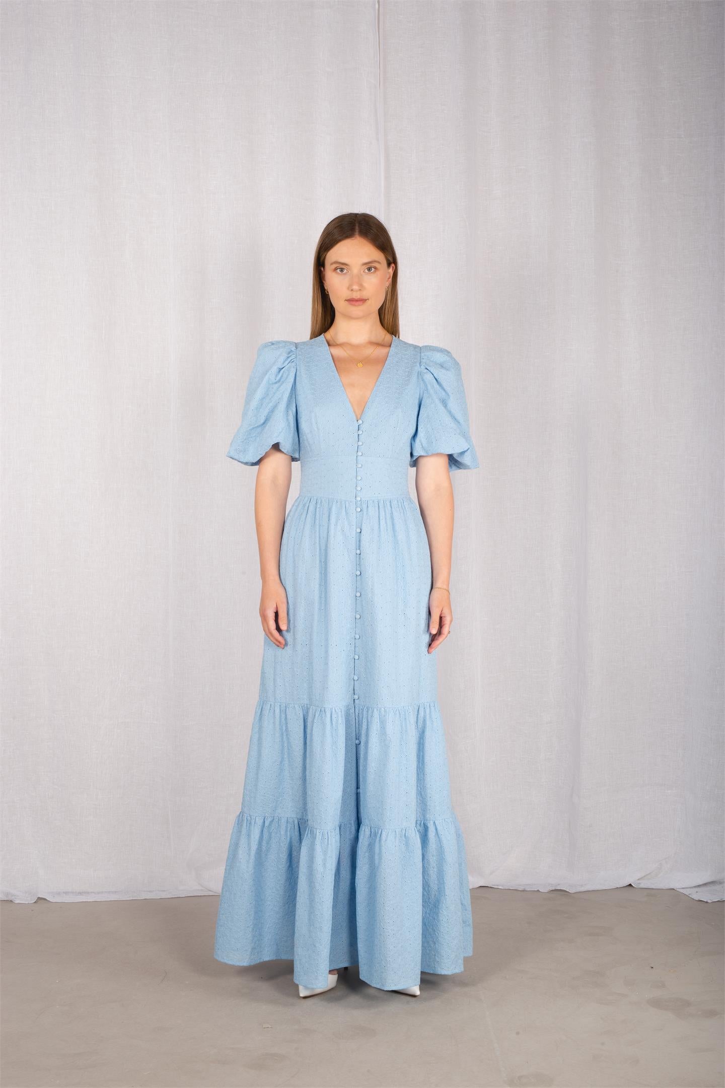 Adelina Dress - Powder Blue – VILLOID