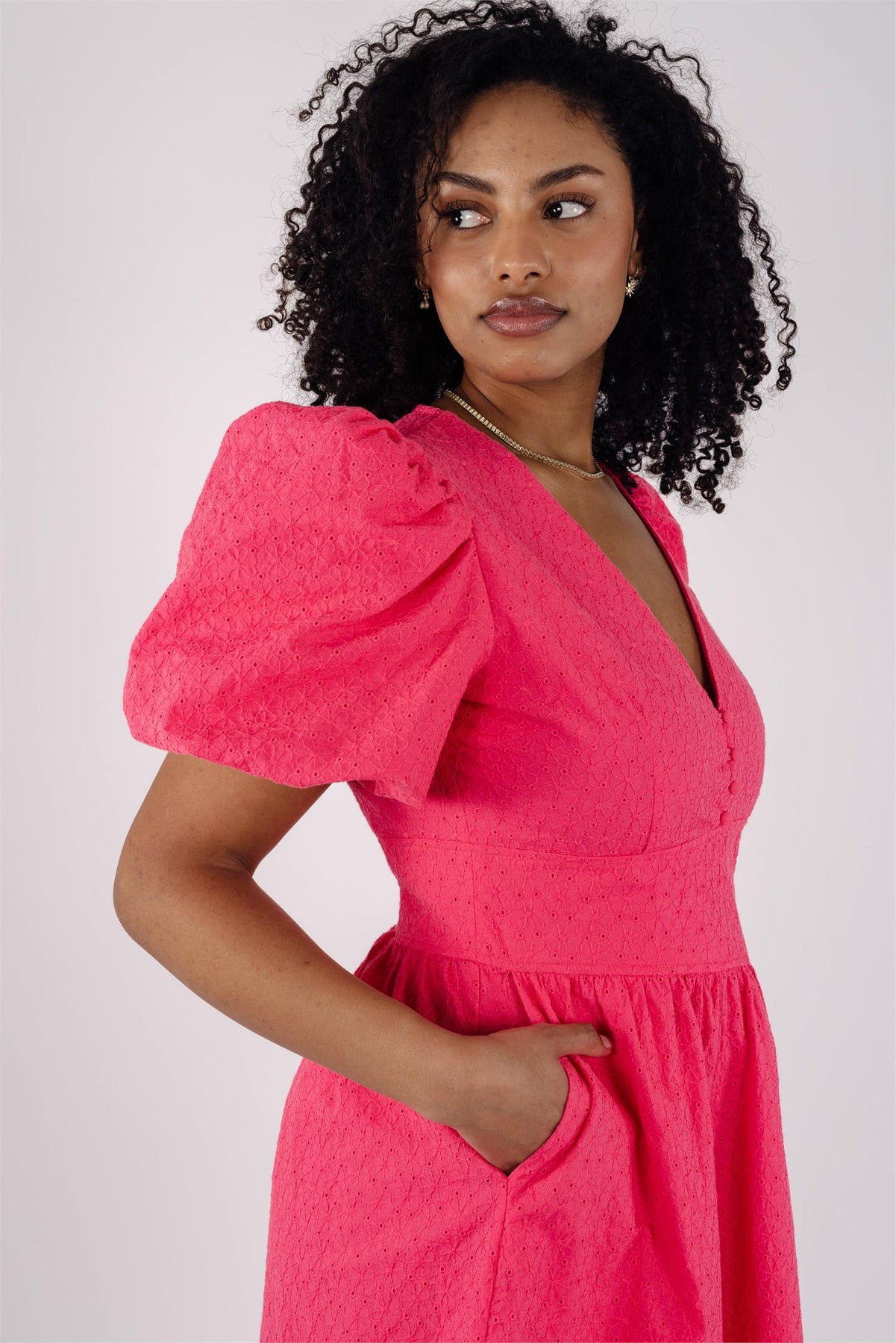 Albertine Dress - Fandango Pink – VILLOID