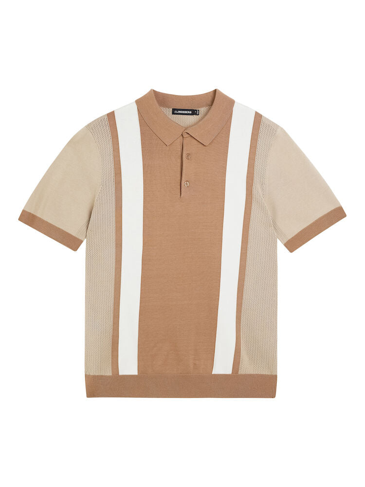 Rey Striped Polo - Tiger Brown – VILLOID