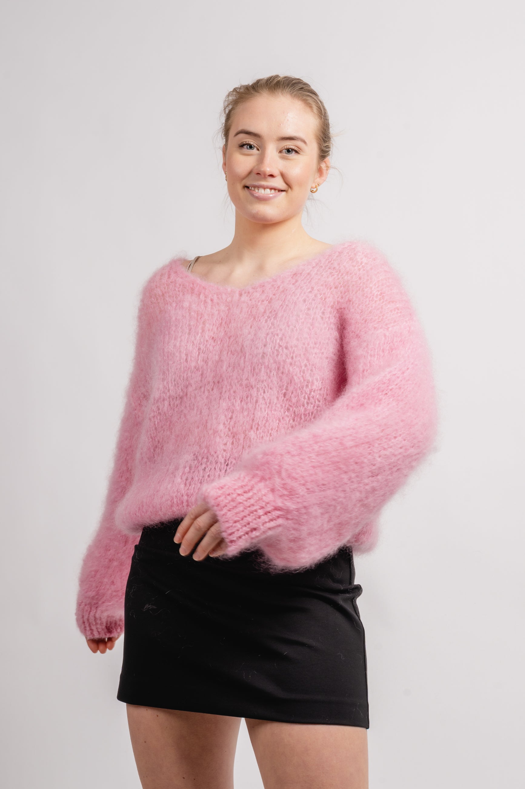Milana Ls Mohair Knit - Rose Berry – VILLOID