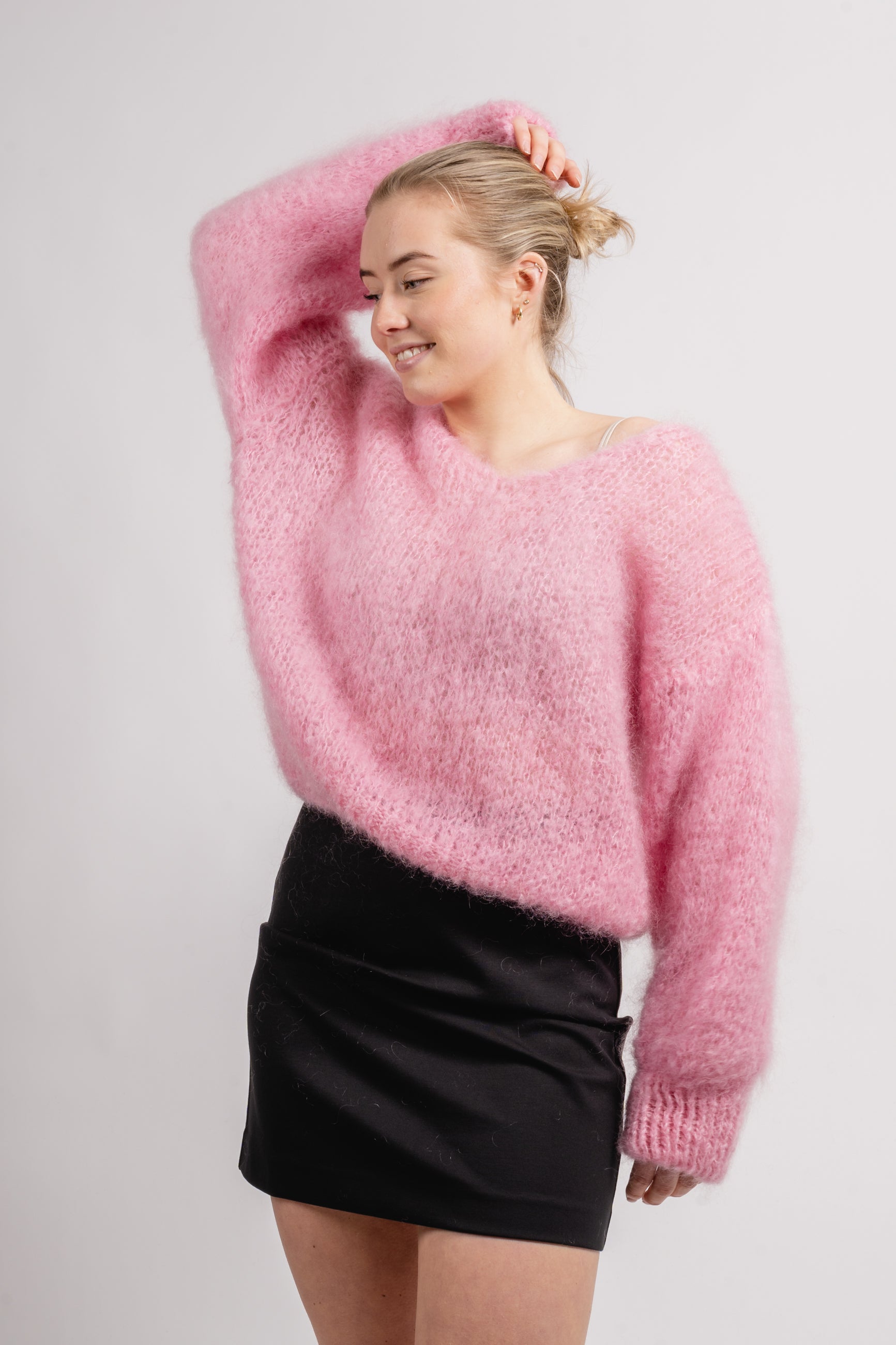 Milana Ls Mohair Knit - Rose Berry – VILLOID