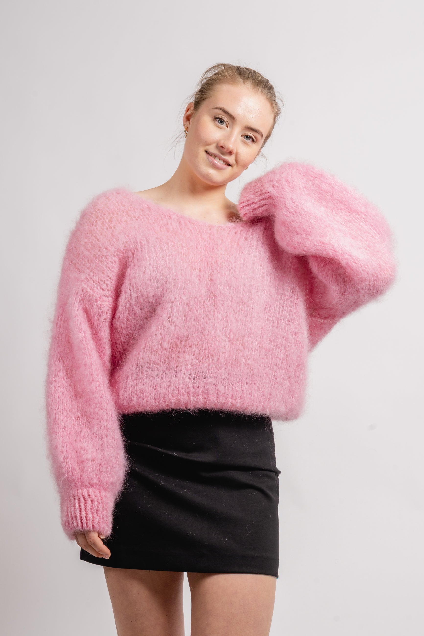 Milana Ls Mohair Knit - Rose Berry – VILLOID
