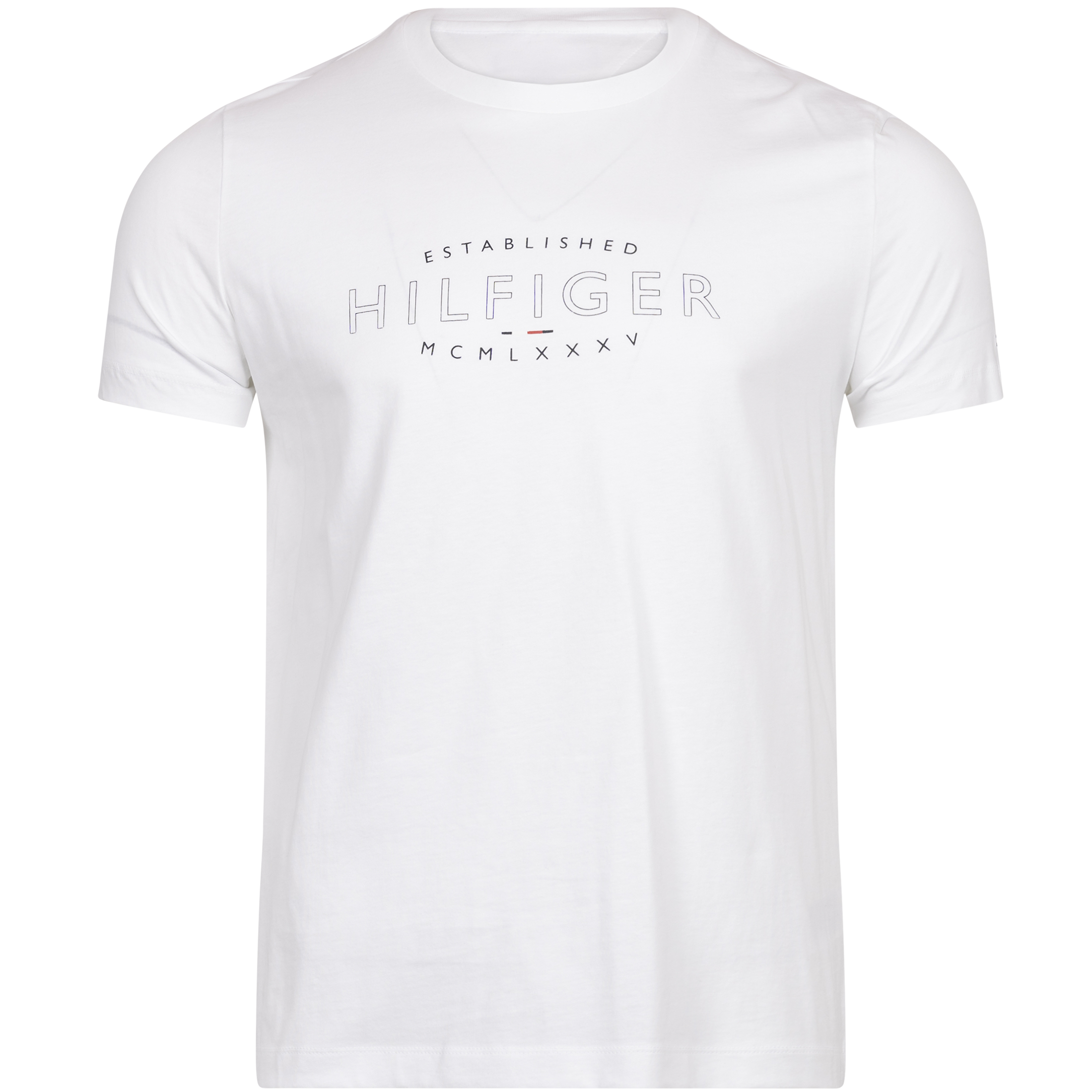 Tommy Hilfiger - T-skjorter & topper - Hilfiger Curve Logo Tee - White ...